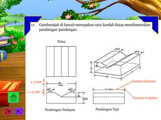 Bab 3 lukisan teknik - unjuran ortografik | PPTX