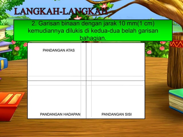 Bab 3 lukisan teknik - unjuran ortografik | PPTX