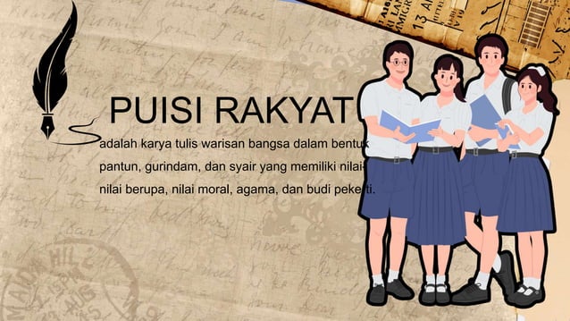 Bab 3-Puisi Rakyat materi SMP kelas VII.pptx