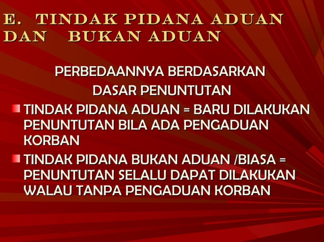 Bab 3 tindak pidana | PPT