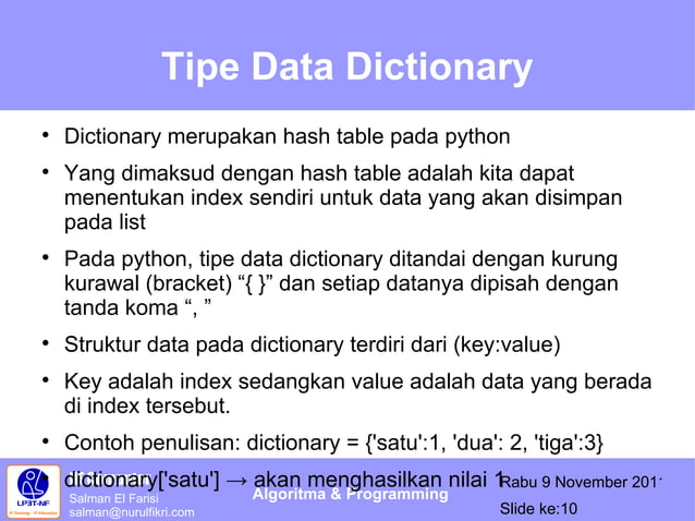 Bab3 tipe-data-control | PPT