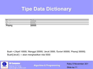 Bab3 tipe-data-control | PPT
