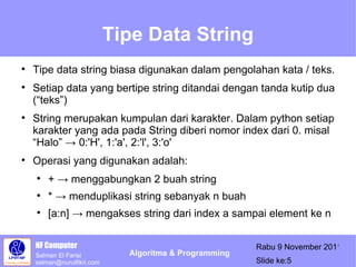 Bab3 tipe-data-control | PPT