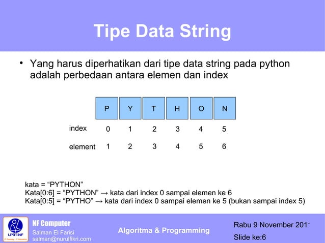 Bab3 tipe-data-control | PPT