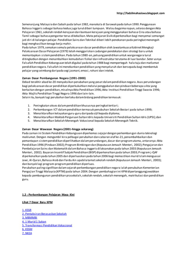 nota SPP Bab 3 | DOC