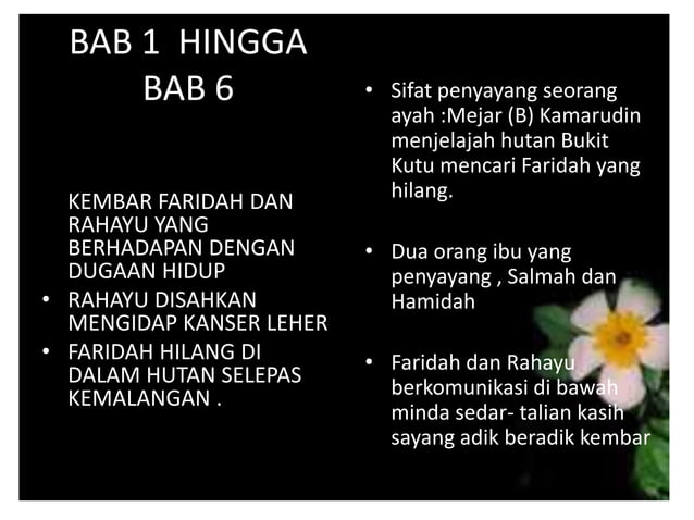 NOVEL KABUS DI PERBUKITAN | PPTX