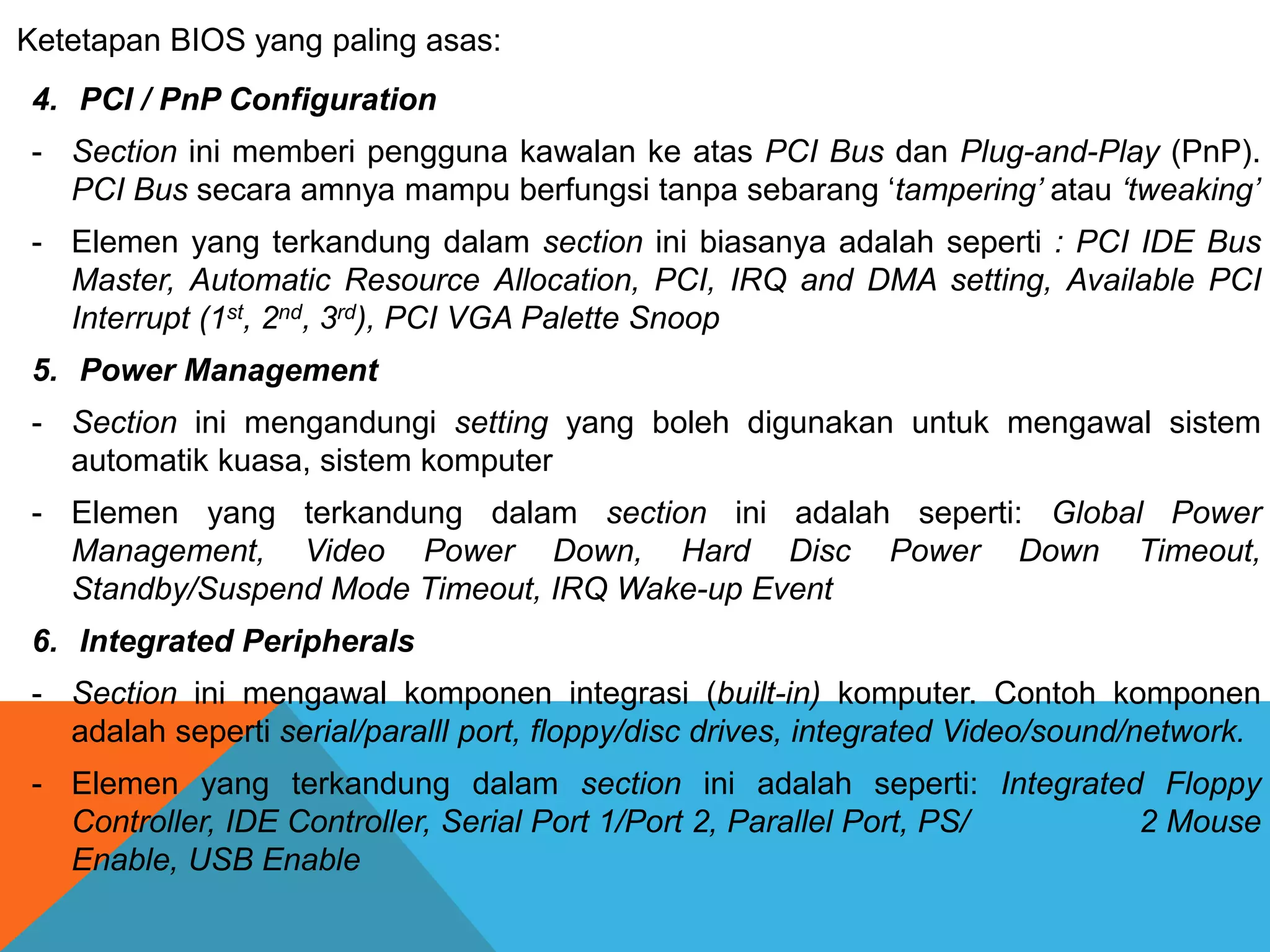 SSK1043 Senibina Komputer Bab 3a BIOS | PPT