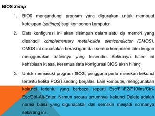 SSK1043 Senibina Komputer Bab 3a BIOS | PPT