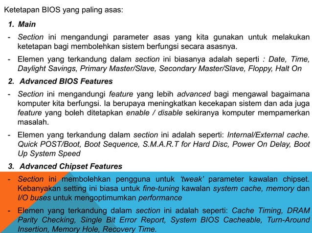 SSK1043 Senibina Komputer Bab 3a BIOS | PPT