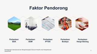 Perdagangan Internasional dan Ekonomi Kreatif | PPTX