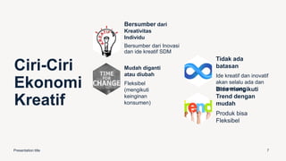 Perdagangan Internasional dan Ekonomi Kreatif | PPTX