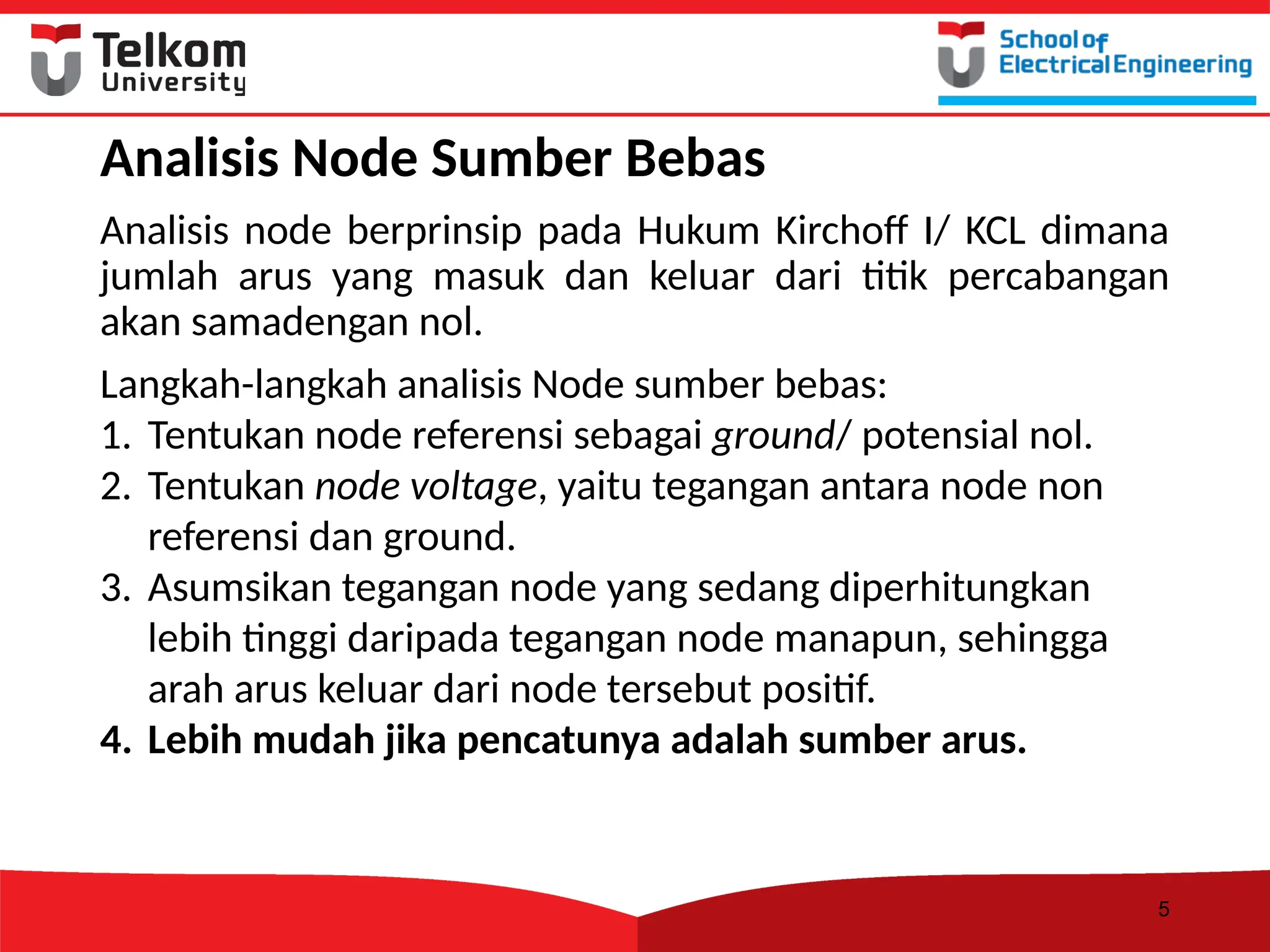 Analisis Node dan Supernode untuk rangkaian DC | PPTX