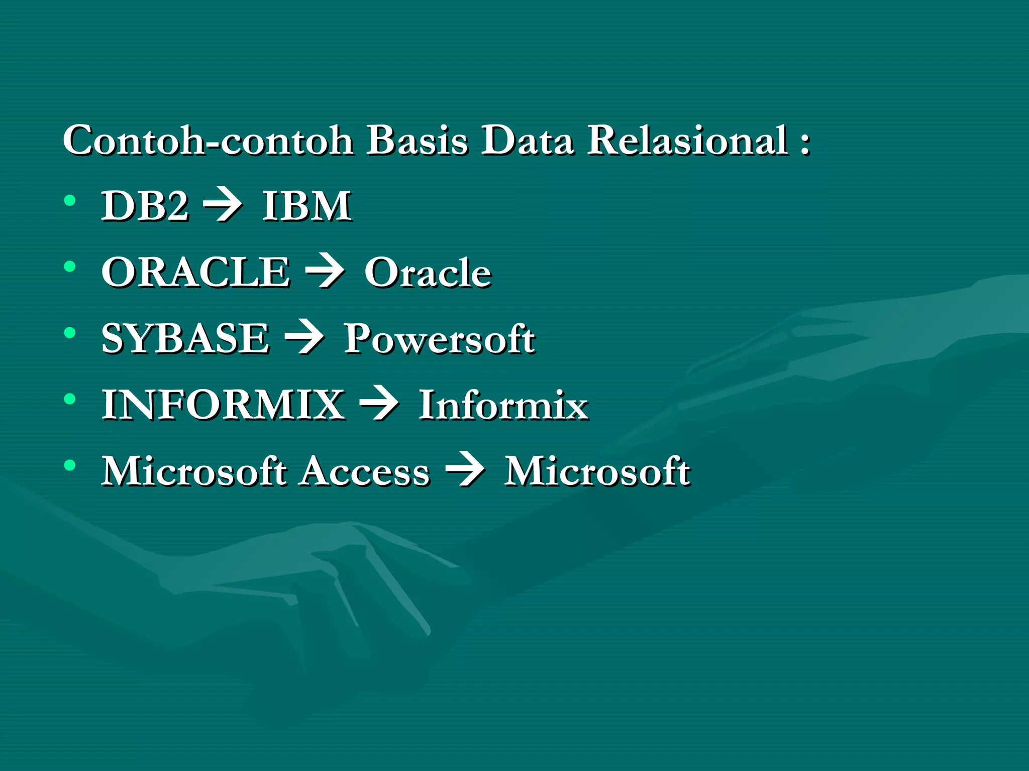 basis data relasional | PPT
