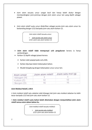 Bab 3 formula dan persamaan kimia tingkatan 4 | DOC