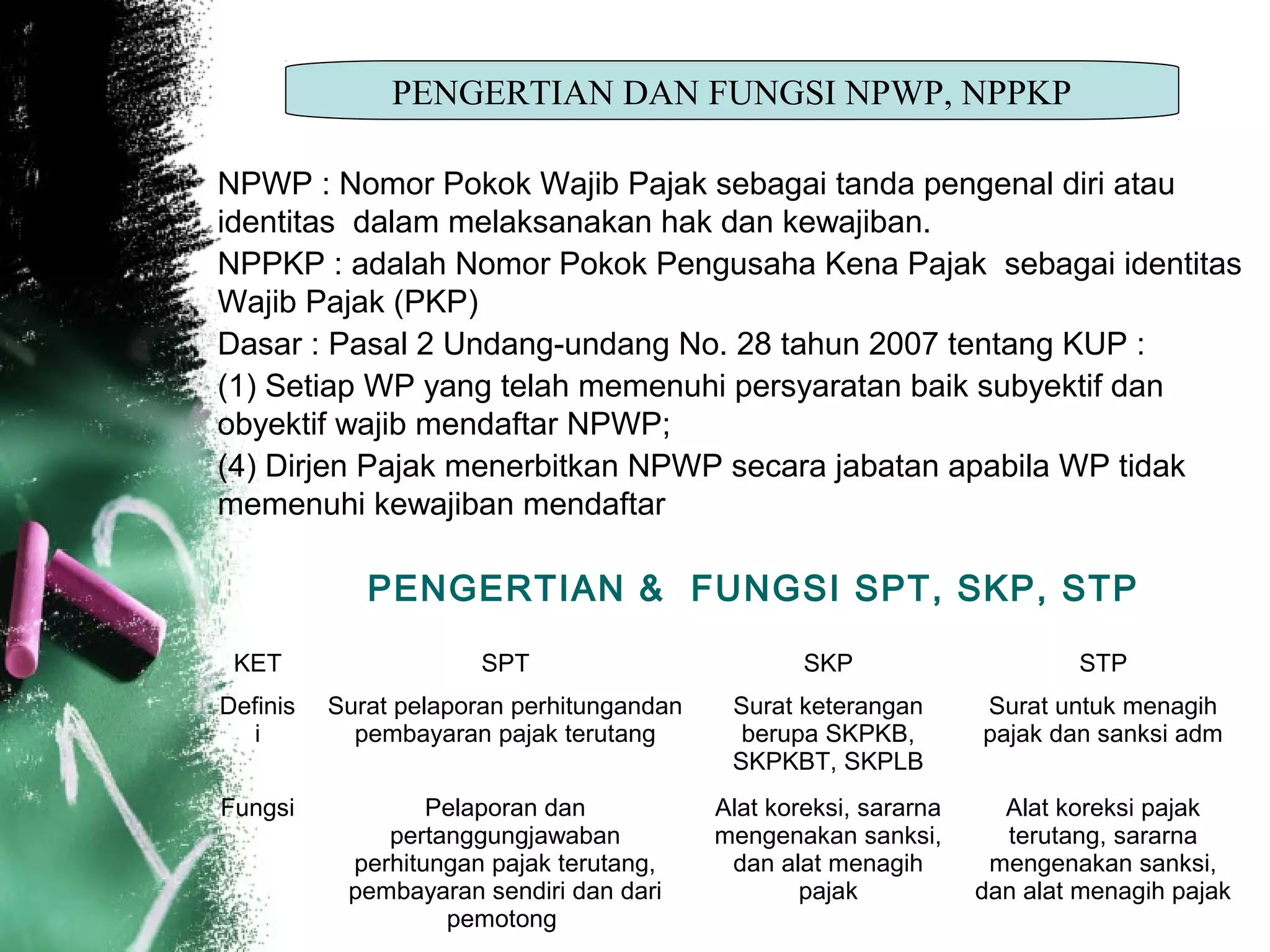 Hak dan Kewajiban Wajib pajak | PPT