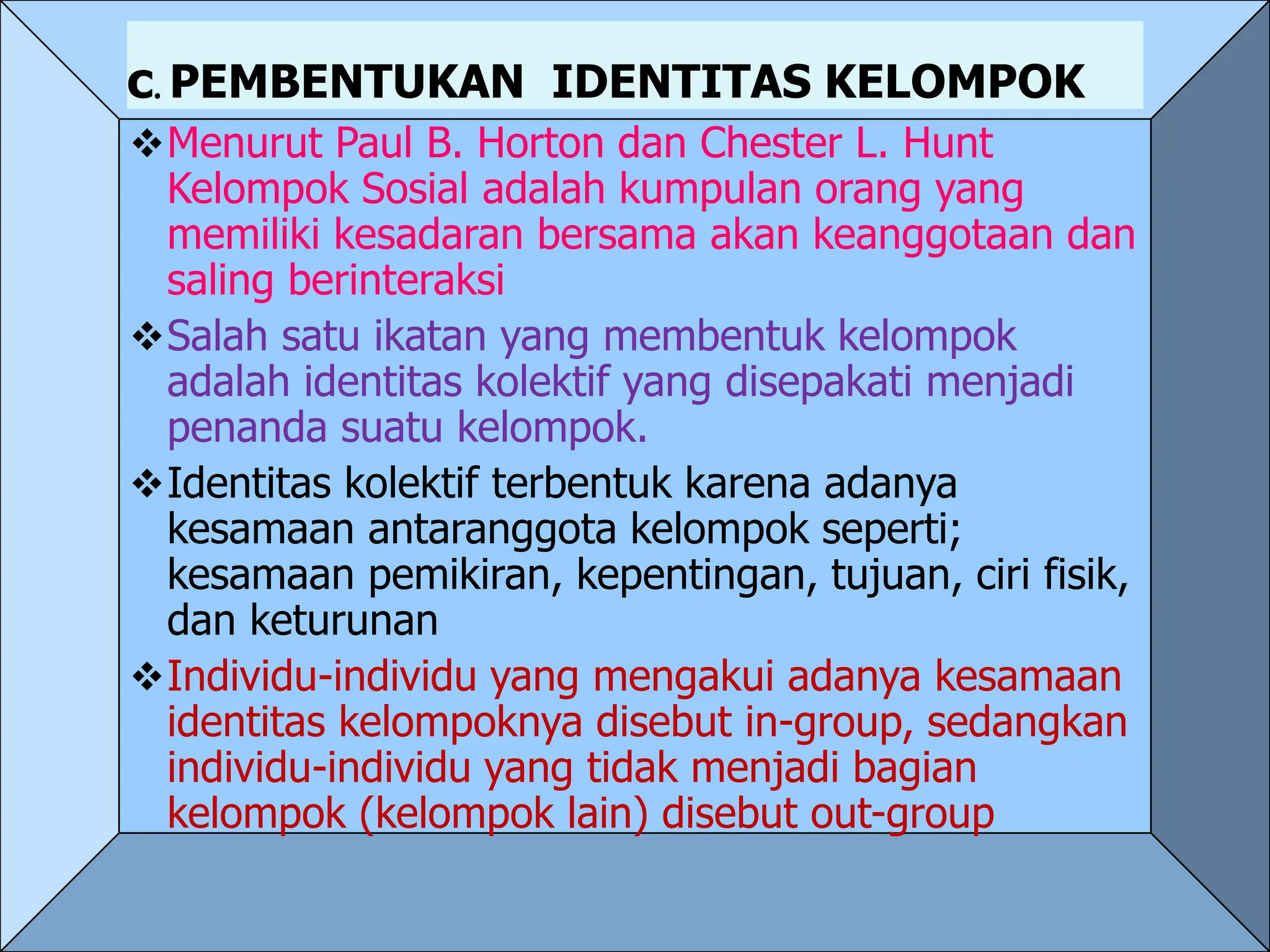 BAB 3 IDENTITAS DIRI, TINDAKAN SOSIAL, dan HUB. SOSIAL.ppt