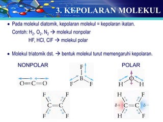 Bab 3 ikatan kimia dan sifat air nd | PDF