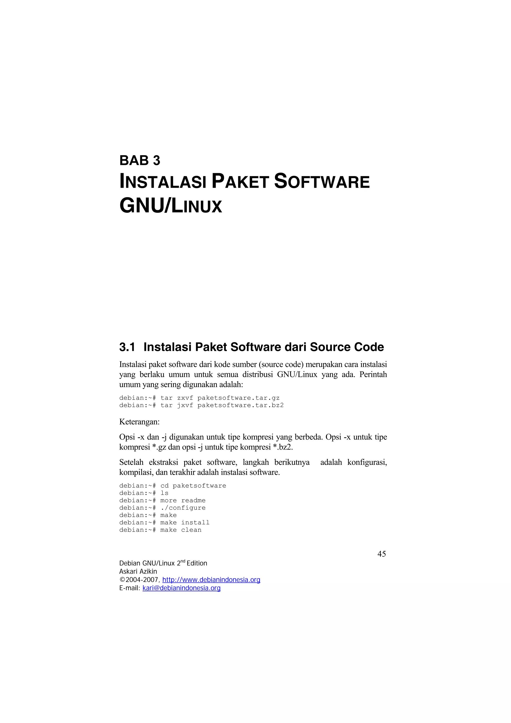 Bab 3 instalasi paket software | PDF
