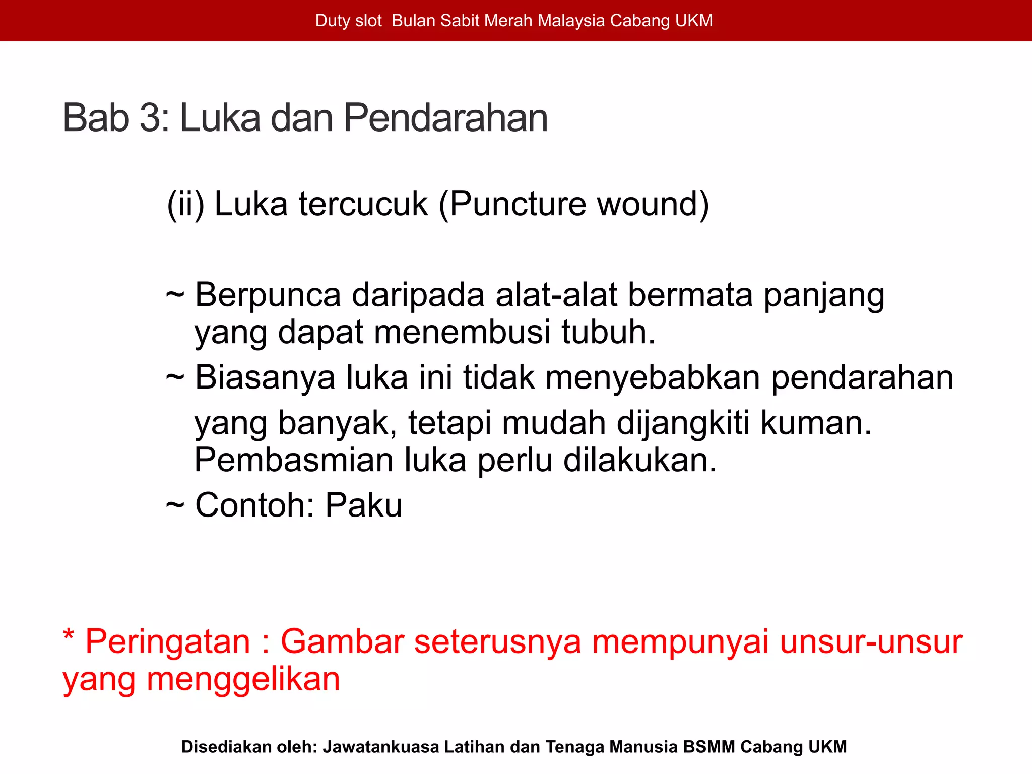Bab 3 jenis luka | PPTX