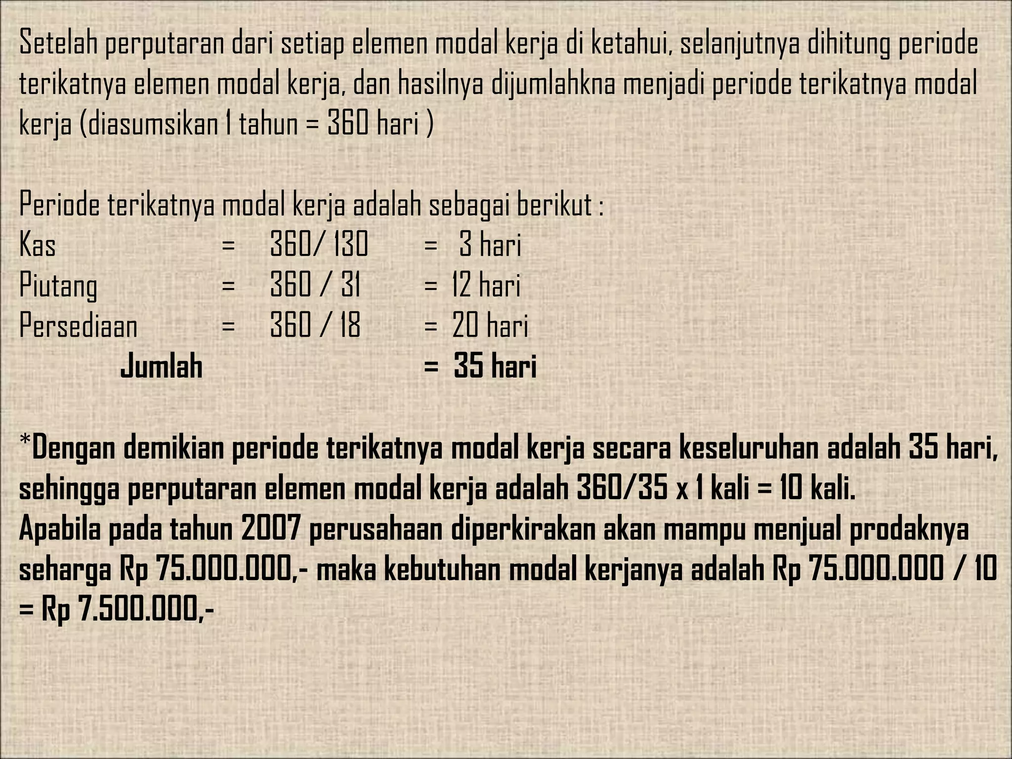 Bab 3 manajemen modal kerja | PDF