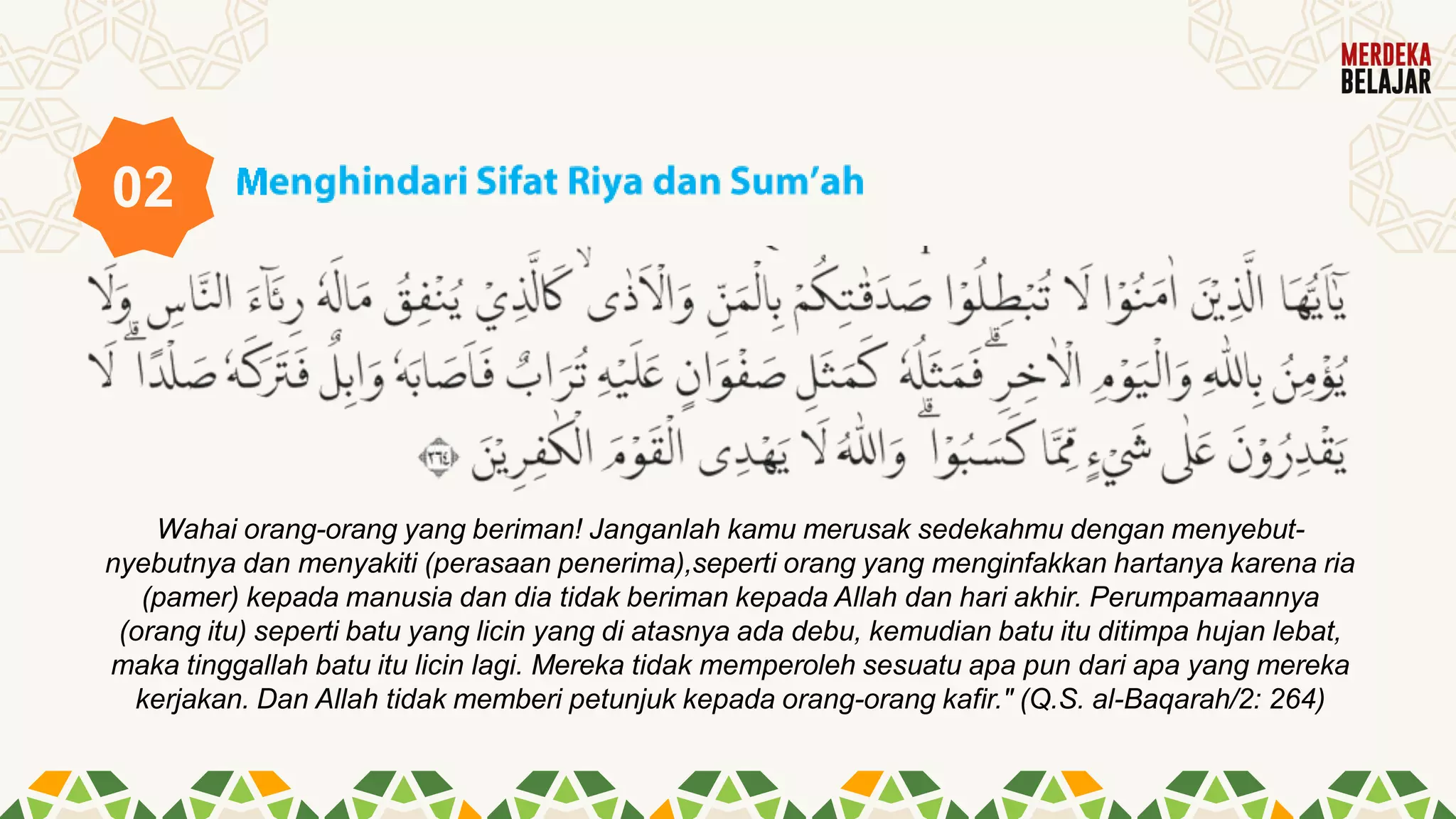 Bab 3 Menghindari Berfoya-foya, Riya', Sum'ah, Takabur, dan Hasad.pptx