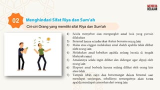 Bab 3 Menghindari Berfoya-foya, Riya', Sum'ah, Takabur, dan Hasad.pptx