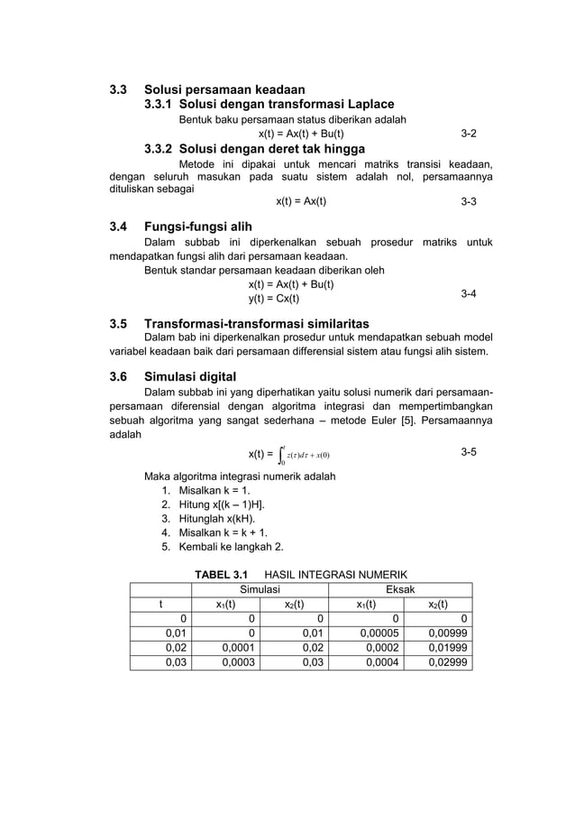 Bab 3 model model variabel keadaan | DOC