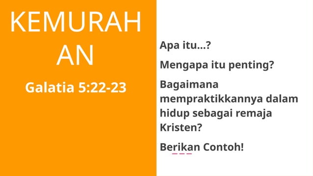 Bab 3 Nilai-nilai Kristiani menyangkut Buah ROh.pptx