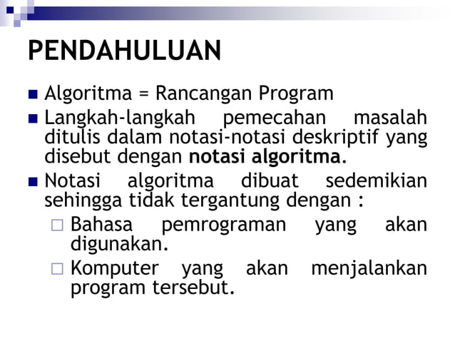 Bab 3 notasi algoritma | PPTX