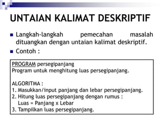 Bab 3 notasi algoritma | PPTX