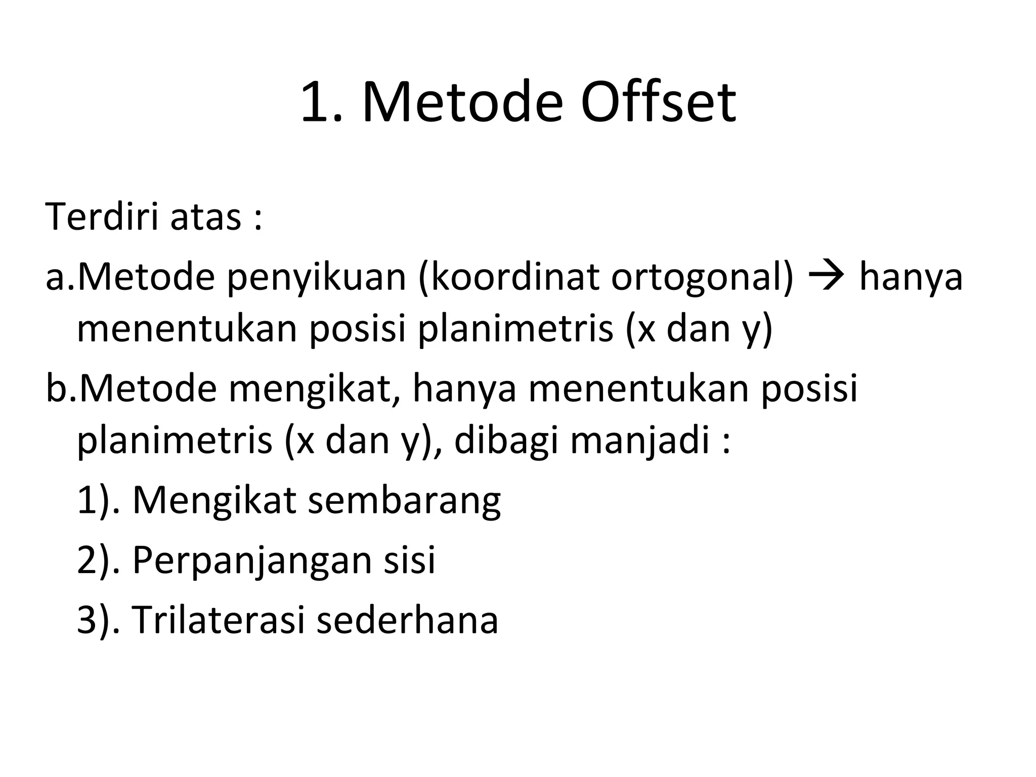 Bab 3 pemetaan planimetrik sederhana | PPT