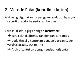 Bab 3 pemetaan planimetrik sederhana | PPT