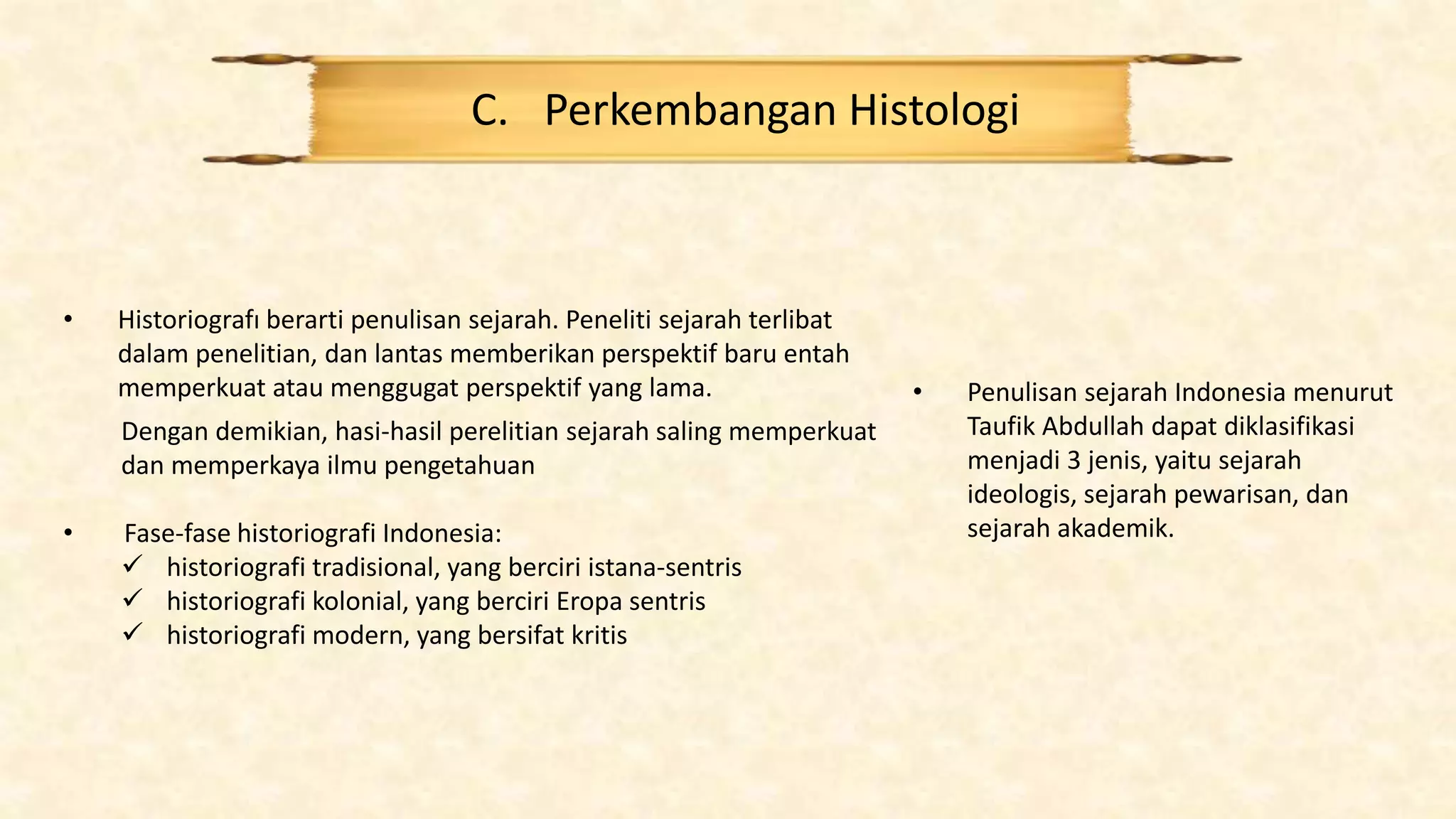 Bab 3 penelitian sejarah dan historiografi | PPTX