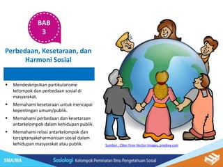 Bab 3 perbedaan, kesetaraan, dan harmoni sosial std fix | PPTX
