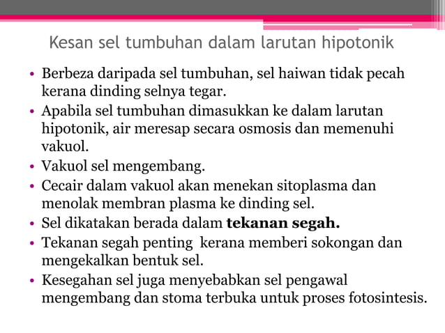 Bab 3 pergerakan bahan2 merentasi membran plasma | PPTX