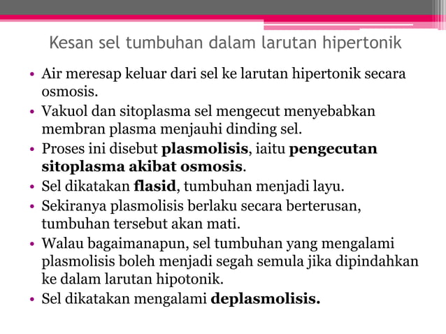 Bab 3 pergerakan bahan2 merentasi membran plasma | PPTX