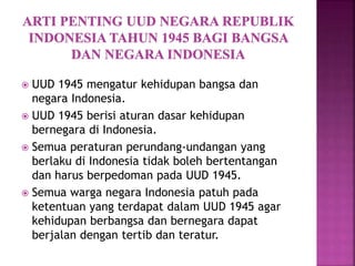 BAB 3 Perumusan dan Pengesahan UUD Negara Republik Indonesia | PPTX