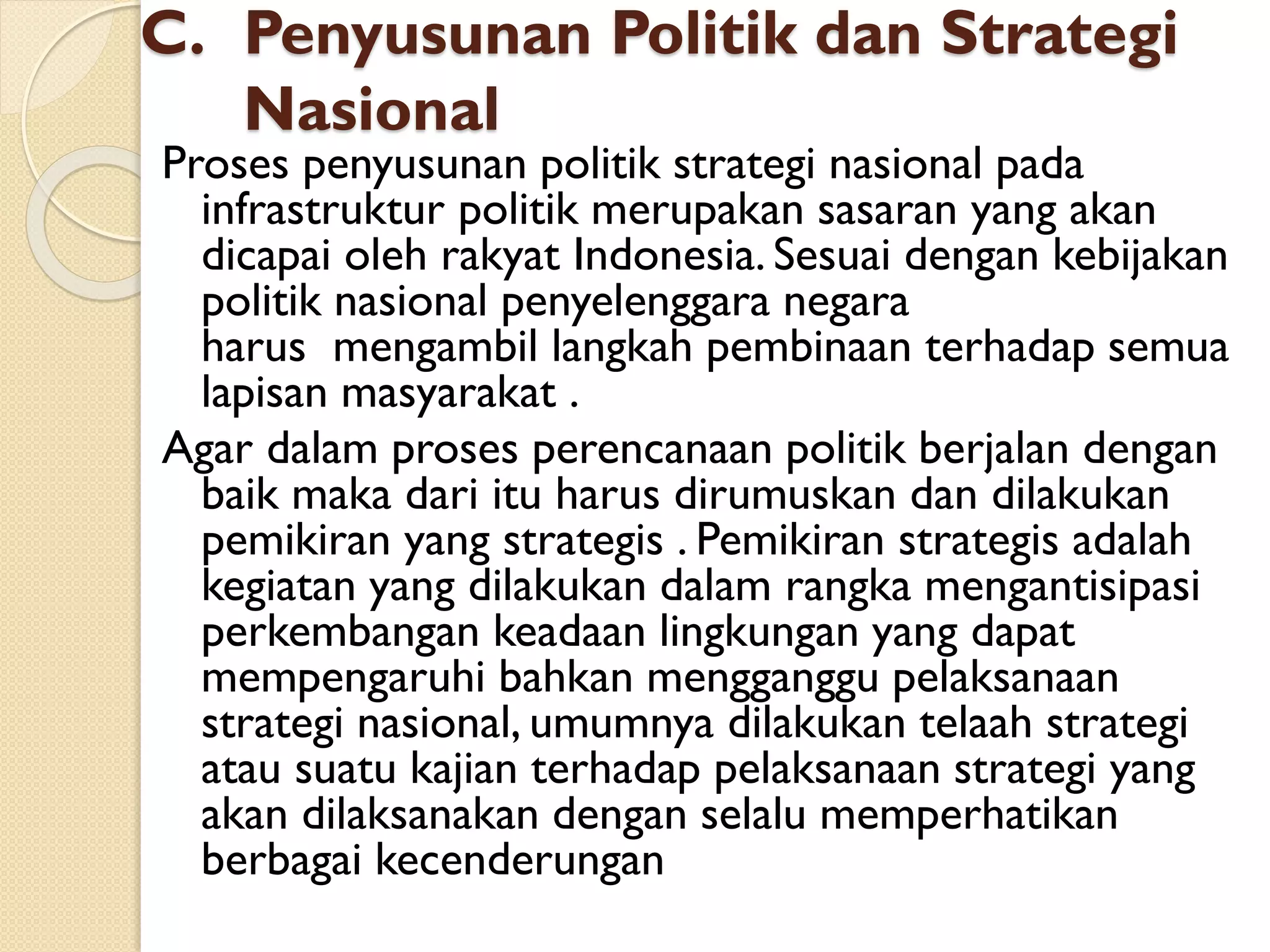 Bab 3 politik dan strategi nasional | PDF