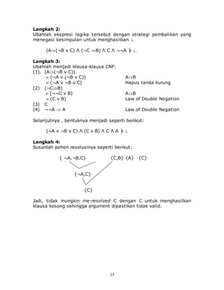 Bab 3 resolusi logika ta 2019 | DOC