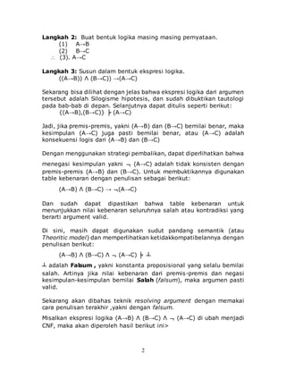 Bab 3 resolusi logika ta 2019 | DOC