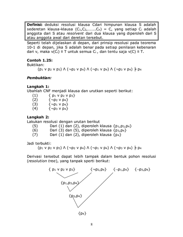 Bab 3 resolusi logika ta 2019 | DOC