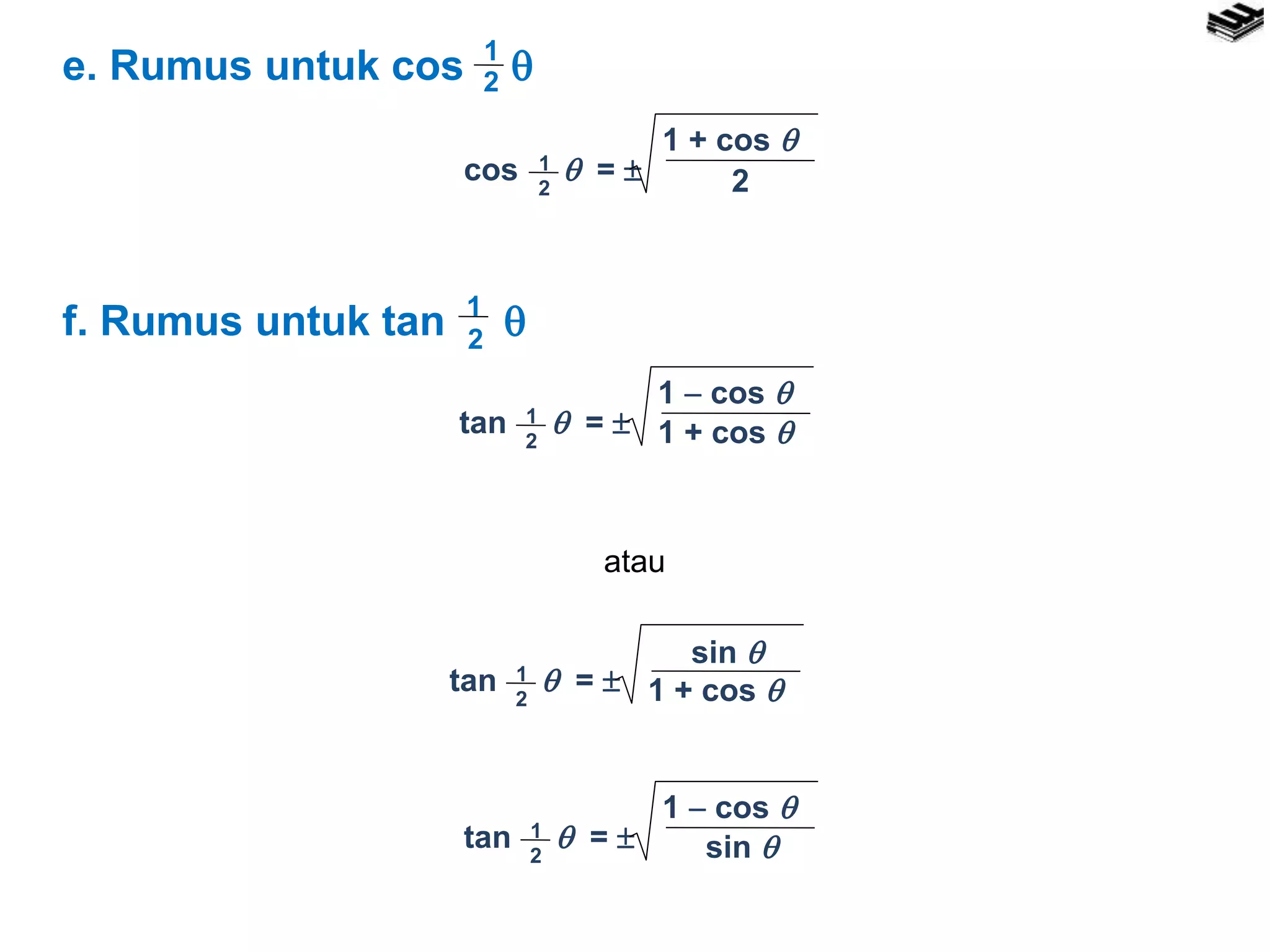 rumus rumus trigonometri | PPTX