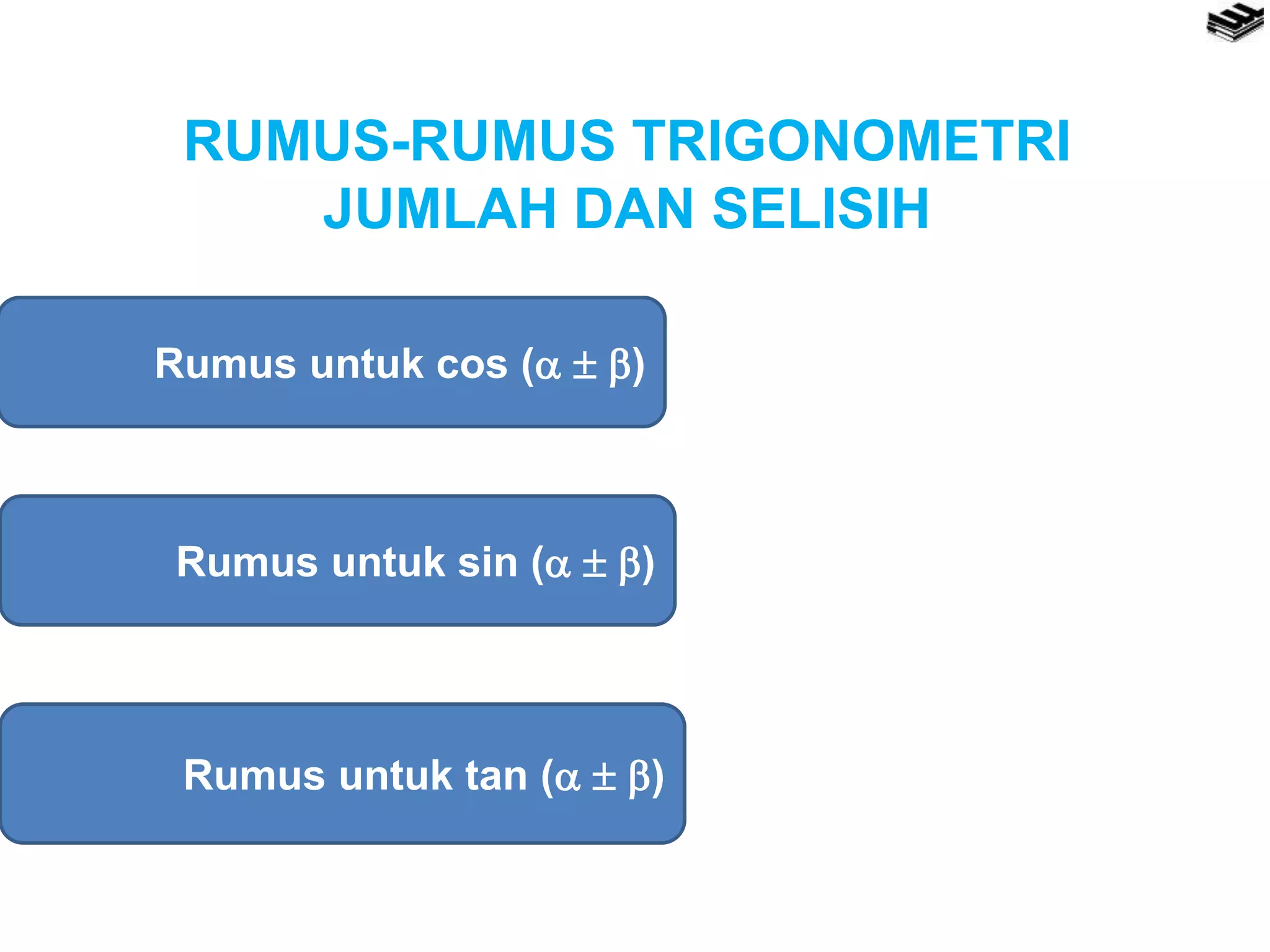 rumus rumus trigonometri | PPTX