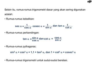 rumus rumus trigonometri | PPTX
