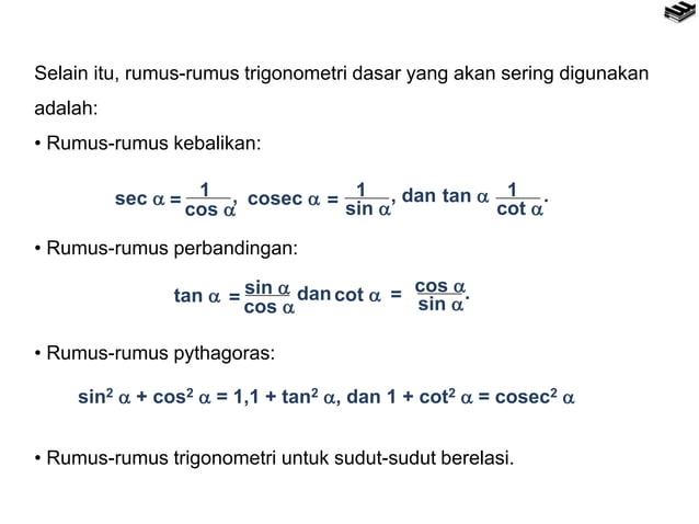 rumus rumus trigonometri | PPTX