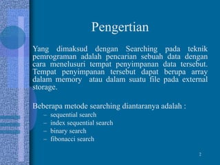Bab 3 searching array | PPT