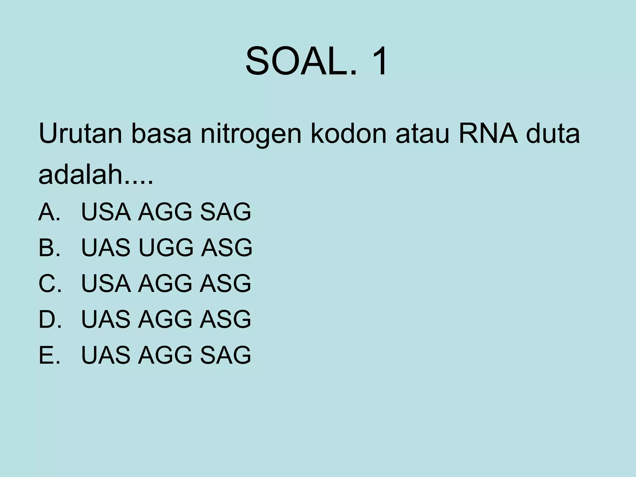 Bab 3 sintesis protein | PPT