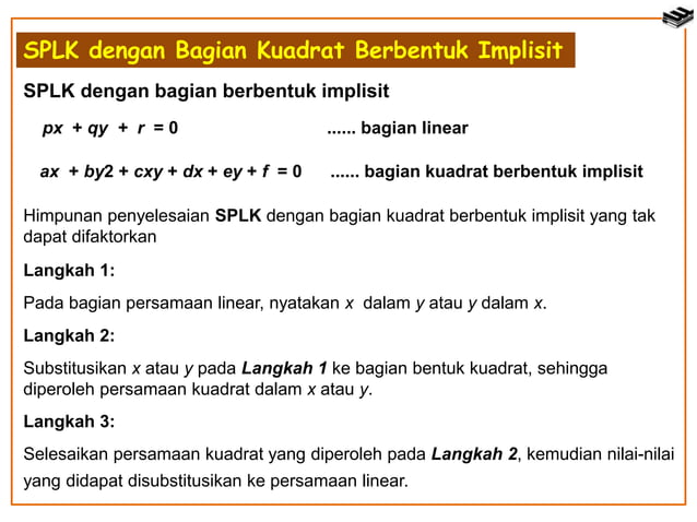 sistem persamaan linear | PPT