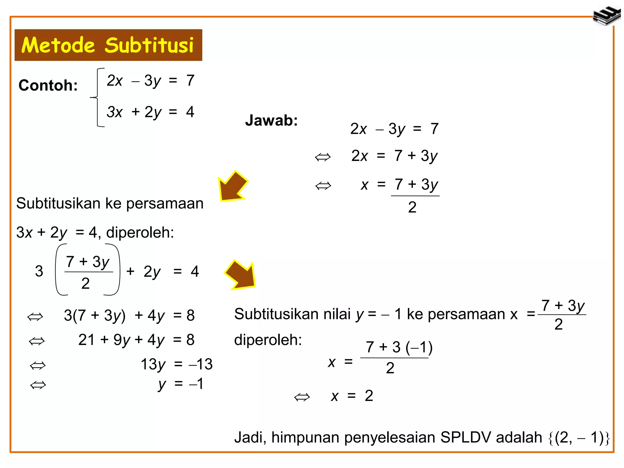 Bab 3 sistem persamaan linear | PPT