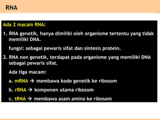 Bab 3 substansi genetik kelas XII IPA | PPT